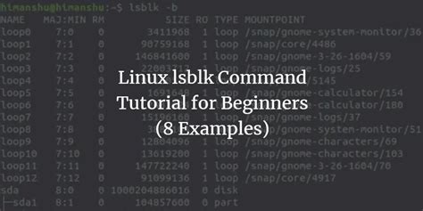 Linux Lsblk Command Tutorial For Beginners 8 Examples