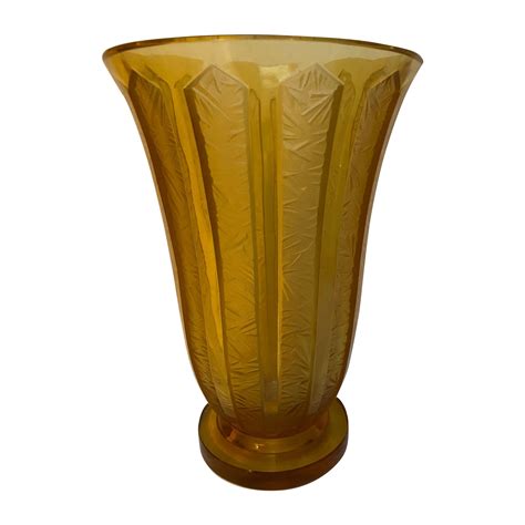 Grand Vase Par Verlis Verre Coloré Antikeo