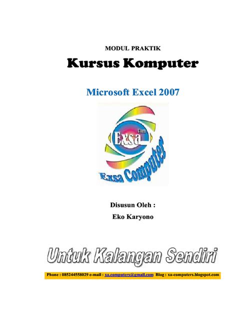 Modul Praktik Ms Excel Pdf