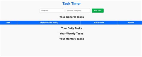 Simplified Task Timers Task Timer