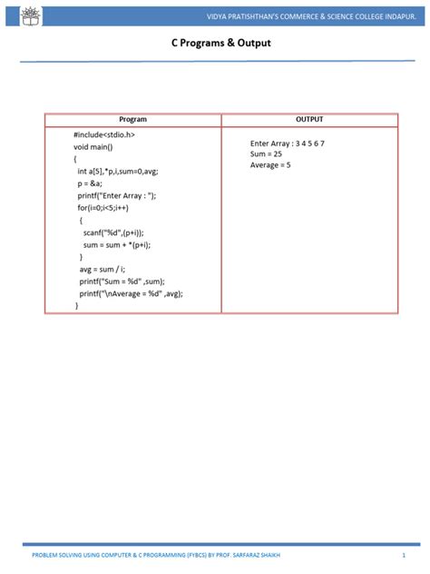 Advanced C Programs With Solutions Pdf Pointer Computer Programming Computer Libraries