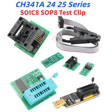 Ch341a 24 25 Series Eeprom Flash Bios Usb Programmer Module Kit Soic8