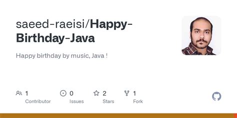 Github Saeed Raeisihappy Birthday Java Happy Birthday By Music Java