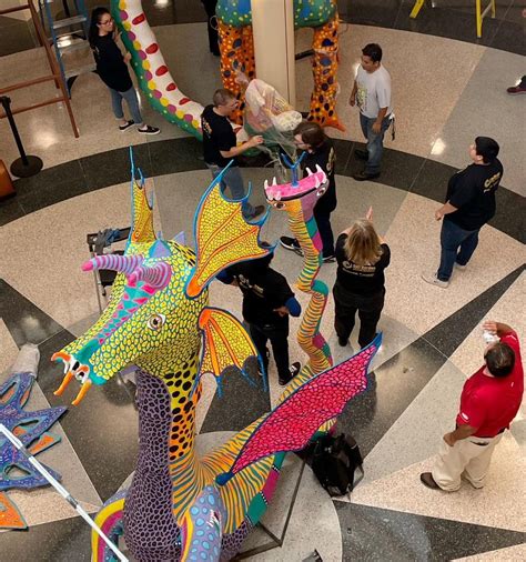 Colorful And Fantasical ‘alebrijes Take Over The Gail Borden Public
