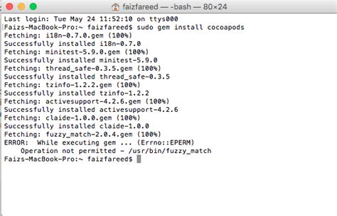 Ruby Could Not Find Cocoapods 0 Among N Total Gems Gem