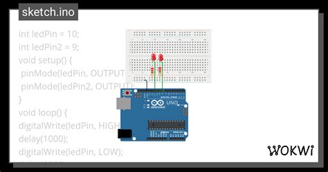Ledblink 2 Wokwi Esp32 Stm32 Arduino Simulator