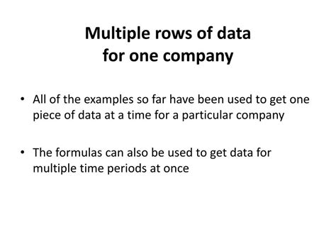 PPT Data From Bloomberg Formulas PowerPoint Presentation Free Download ID