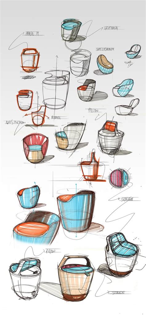 Color Design Product Sketches