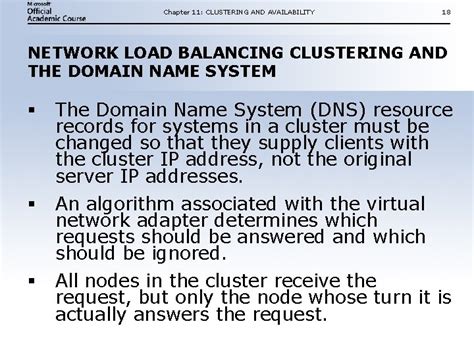 chapter 11 clustering and availability chapter 11 clustering