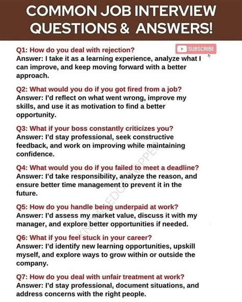 Interview Questions And Answers Examples