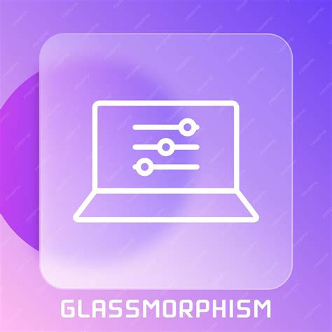 Premium Vector Glassmorphism Device Icons Glassmorphism Concept