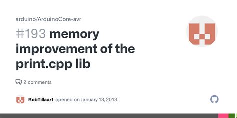 Memory Improvement Of The Print Cpp Lib Issue Arduino ArduinoCore Avr GitHub