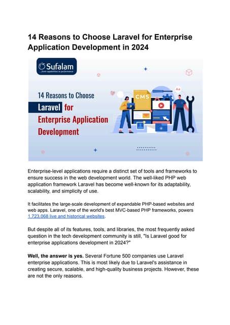laravel for enterprise application development pdf