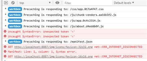 javascript vue cli created website with official pwa plugin doesn t