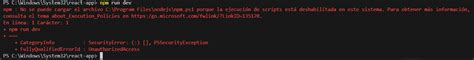 Javascript Error Al Correr Npm Run Dev En La Terminal Stack