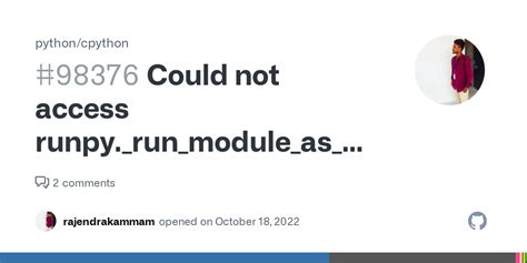 could not access runpy run module as main attributeerror module