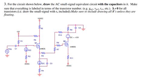 Solved For The Circuit Shown Below Draw The AC Chegg