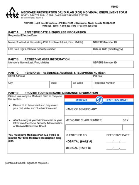 Medicare Prescription Drug Plan Pdp Individual Fill Out And Sign