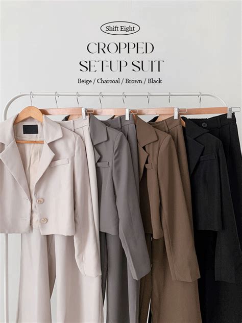 ⚡️초특가할인⚡️ 크롭 정장 셋업 수트 4color