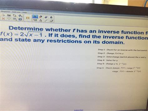 Find Inverse Function Math Precalculus Showme