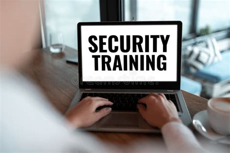 conceptual display security training business concept providing