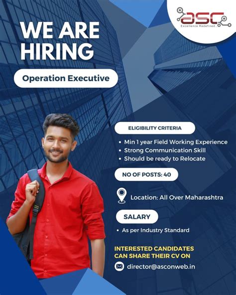 Algorithm Strategy Consulting On Linkedin 👉🏻 We Are Hiring 👨🏻‍💻 Operation Executive No Of Posts