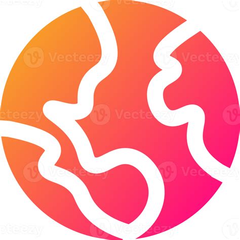 Globe Icon In Gradient Colors World Signs Illustration 20921909 Png