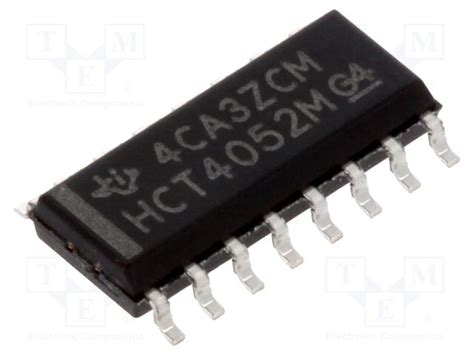Cd74hct4052m Texas Instruments Ic Digital Demultiplexer Multiplexer Ch 2 In 8 Smd