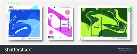 Covers Design Sets Cool Gradient Shapes Stock Vector Royalty Free