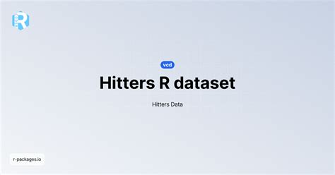 Hitters Dataset R Packages