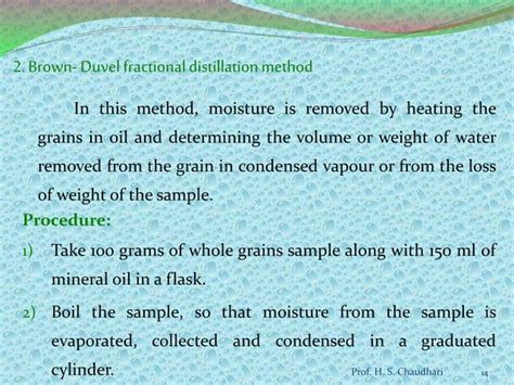 Moisture Content Determination Methods By Hema Gavit Pptx Chemistry