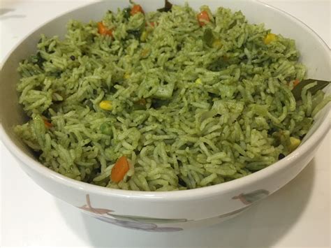 Green Pulao Recipe Umas Kitchen