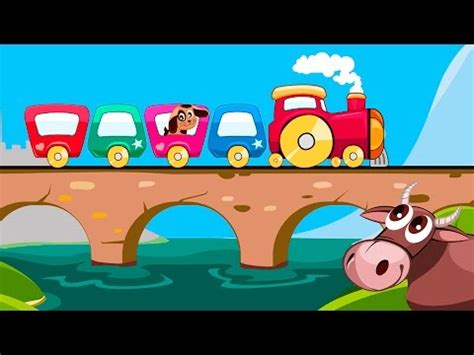Мультик для детей про паровозики. - YouTube