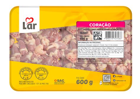 Coxas E Sobrecoxas Com Porção Dorsal Envelopadas • Congeladas Lar
