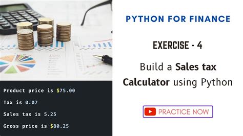 Sales Tax Calculator Using Python Python For Finance And Statistics