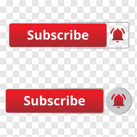 Subscribe Buttons Vector, Subscribe, Supion, Buttons PNG and Vector with Transparent Background ...