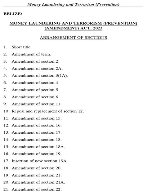 Money Laundering And Terrorism Prevention Amendment Act 2023 Pdf