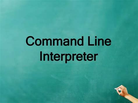 PPT Command Line Interpreter PowerPoint Presentation Free Download ID 4146284