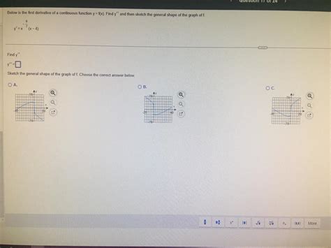 Solved Below Is The First Derivative Of A Continuous Chegg