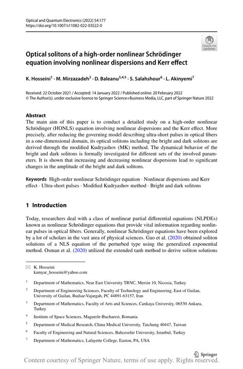 Optical Solitons Of A High Order Nonlinear Schrödinger Equation Involving Nonlinear Dispersions