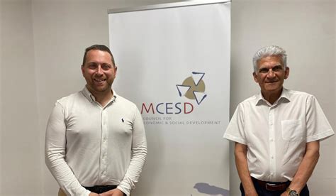 Mcesd Chairperson Meets Mep Alex Agius Saliba Mcesd