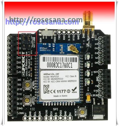 R Hardware Electronics Wifi Shield For Arduino