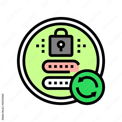Reset Password Color Icon Vector Reset Password Sign Isolated Symbol Illustration Stock Vector
