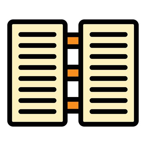 Customer Database Server Icon Color Outline Vector Vector Art At Vecteezy