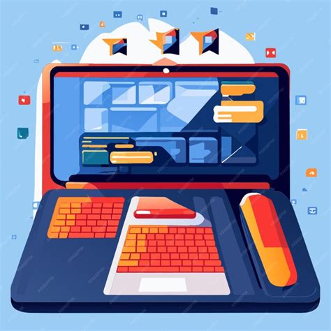 Coding Platform On A Laptop Screen Vector Illustration Premium Ai