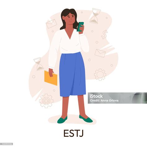 Mbti 사람 유형 개념 소시오닉 Mbti 성격 테스트 플랫 벡터 일러스트 레이 션 개념에 대한 스톡 벡터 아트 및 기타 이미지
