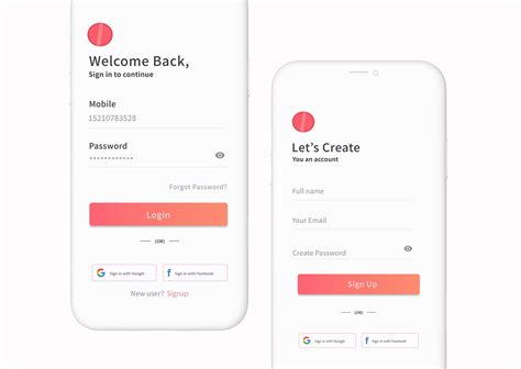 Sign In UI Design On Behance