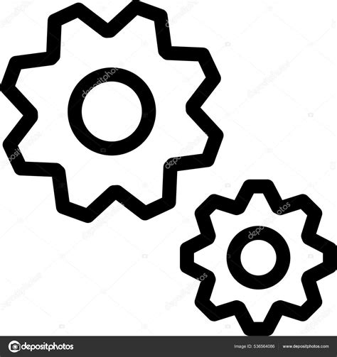 Engineering Gear Process Icon Outline Style Stock Vector By Iconfinder