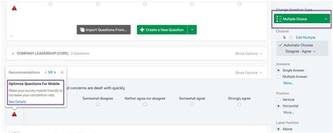 Multiple Choice Question Showing Optimize Questions For Mobile Error