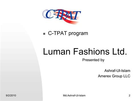 C Tpat Luman Presentation Pdf